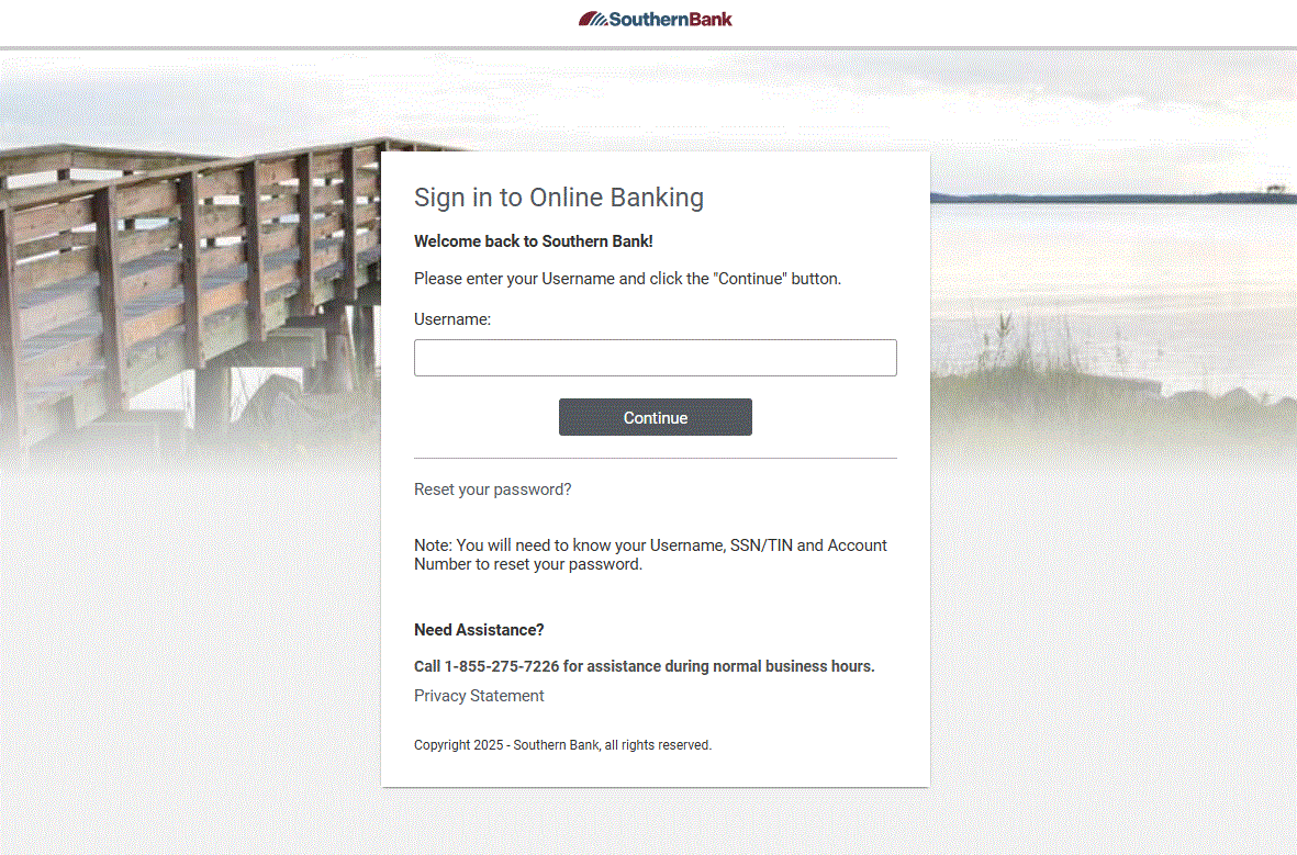 Business Login - Southern Bank