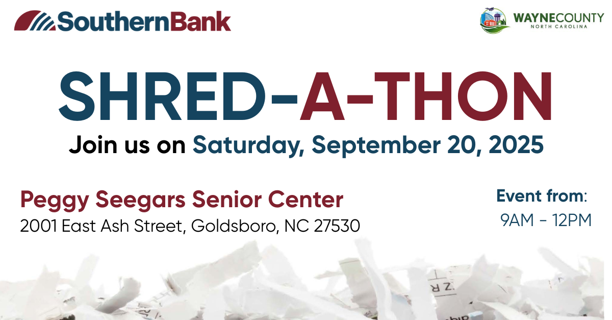 Sept. 20th Shred-A-Thon event at Peggy Seegars Senior Center in ...