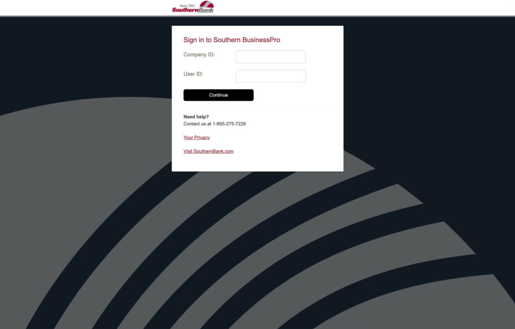 Business Login - Southern Bank