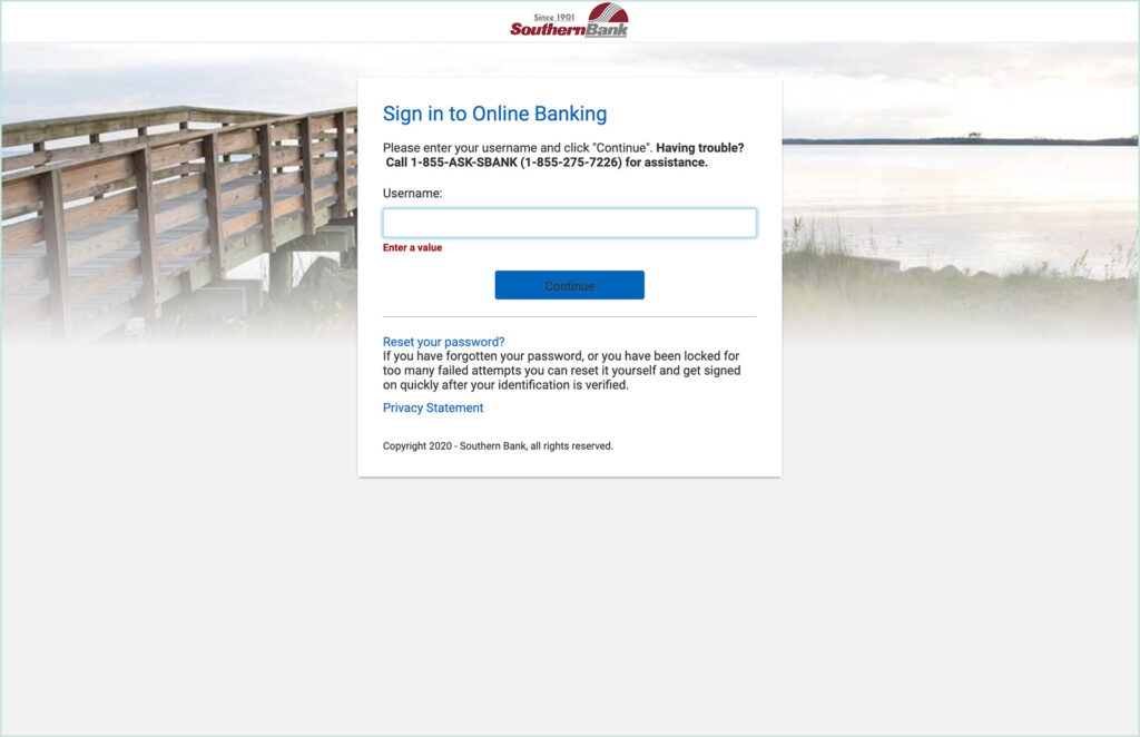 Business Login - Southern Bank